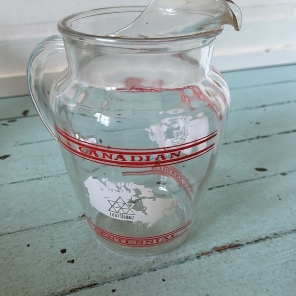 Anchor Hocking | Dining | Vintage Canadian 967 Centennial Glass Pitcher ...